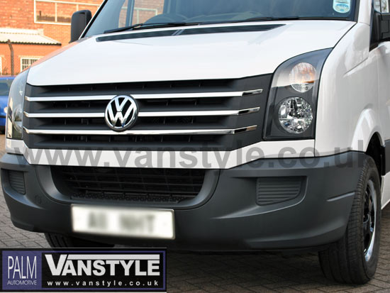VW Crafter Stainless Steel Front Grille Set of 5 2012-2016 - Vanstyle