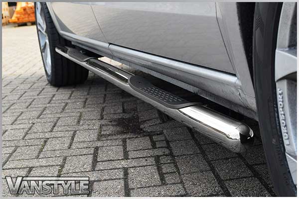 MERCEDES V-KLASSE VITO W447 EXTRA LONG XLWB STAINLESS STEEL SIDE BARS 4 ...