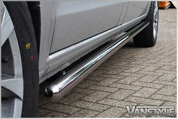 MERCEDES VITO VIANO W639 EXTRA LONG XLWB POLISHED S.STEEL SIDE BARS ...