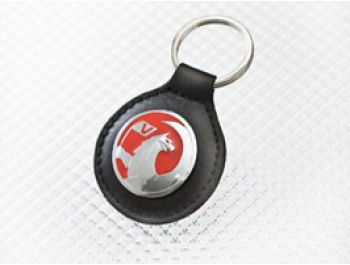 Leather Key Ring - Vauxhall Logo - Vanstyle