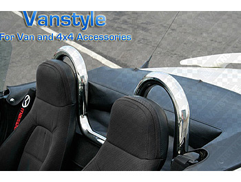 Mazda MX5 Eunos Stainless Steel Roll Hoops - Vanstyle