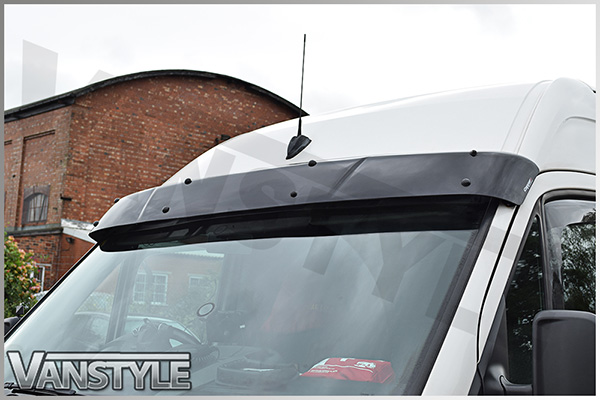MERCEDES SPRINTER 06+ BLACK ACRYLIC DARK SOLID SUNVISOR SUN VISOR WIND ...