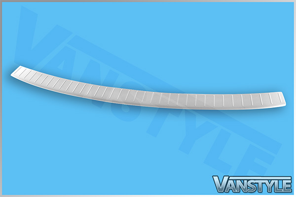 VW CADDY MAXI Mk4 2015> TOUGH POLISHED S.STEEL REAR BUMPER PROTECTOR ...