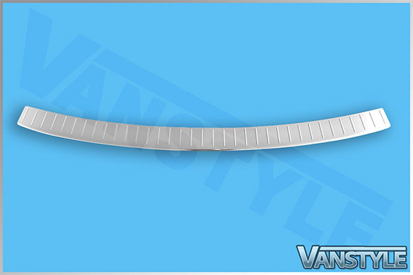 FITS VW CADDY MAXI Mk4 15>21 TOUGH POLISHED S.STEEL REAR BUMPER ...