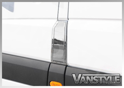 VW CRAFTER STAINLESS STEEL CHROME SIDE FUEL FLAP COVER TRIM POLISHED ...