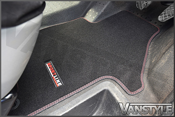 VW T6 TRANSPORTER & CARAVELLE 2015+ FRONT GENUINE OE SPORTLINE CARPET ...
