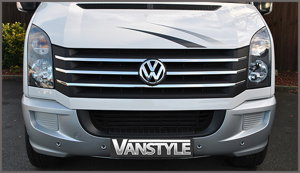 VW VOLKSWAGEN CRAFTER 2012-17 CHROME FRONT GRILL KIT COVER STAINLESS ...