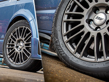 AEZ Strike 18in 8J Graphite - VW T5 T6 Wheel Tyre - Vanstyle