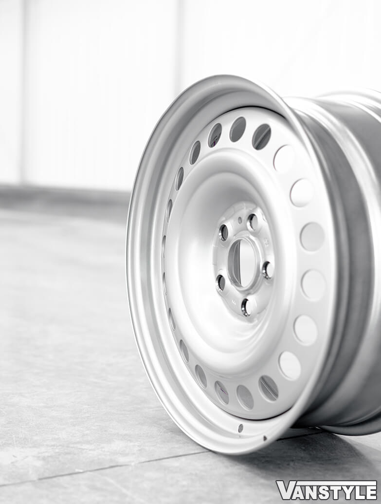 SuperMetal OE Silver Steel 18 7.5J Wheels Tyres - T5 T6 - Vanstyle