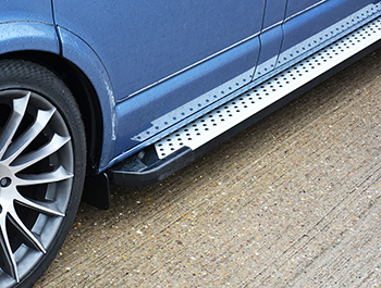 Rufford Style Aluminium Side Steps - Mercedes Sprinter LWB 06 18 - Vanstyle