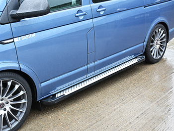 Rufford Style Aluminium Side Steps - Mercedes Sprinter MWB 07 18 - Vanstyle