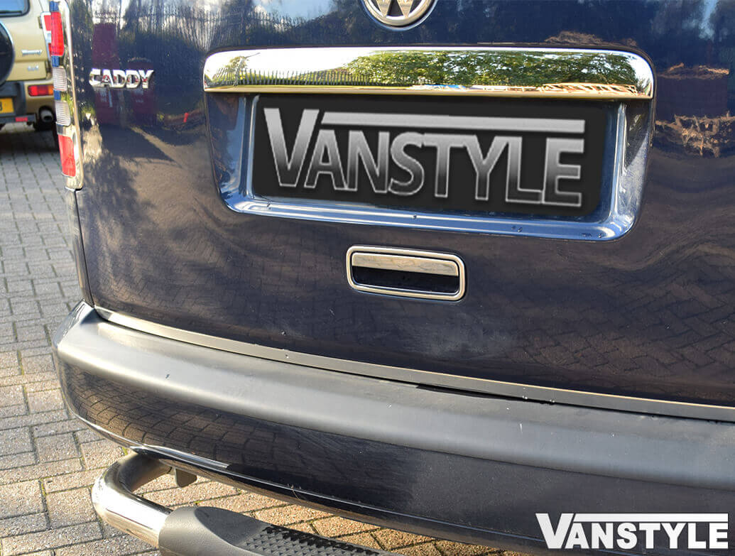 Stainless Steel Rear Tailgate Handle Cover - T5.1 VW Caddy - Vanstyle