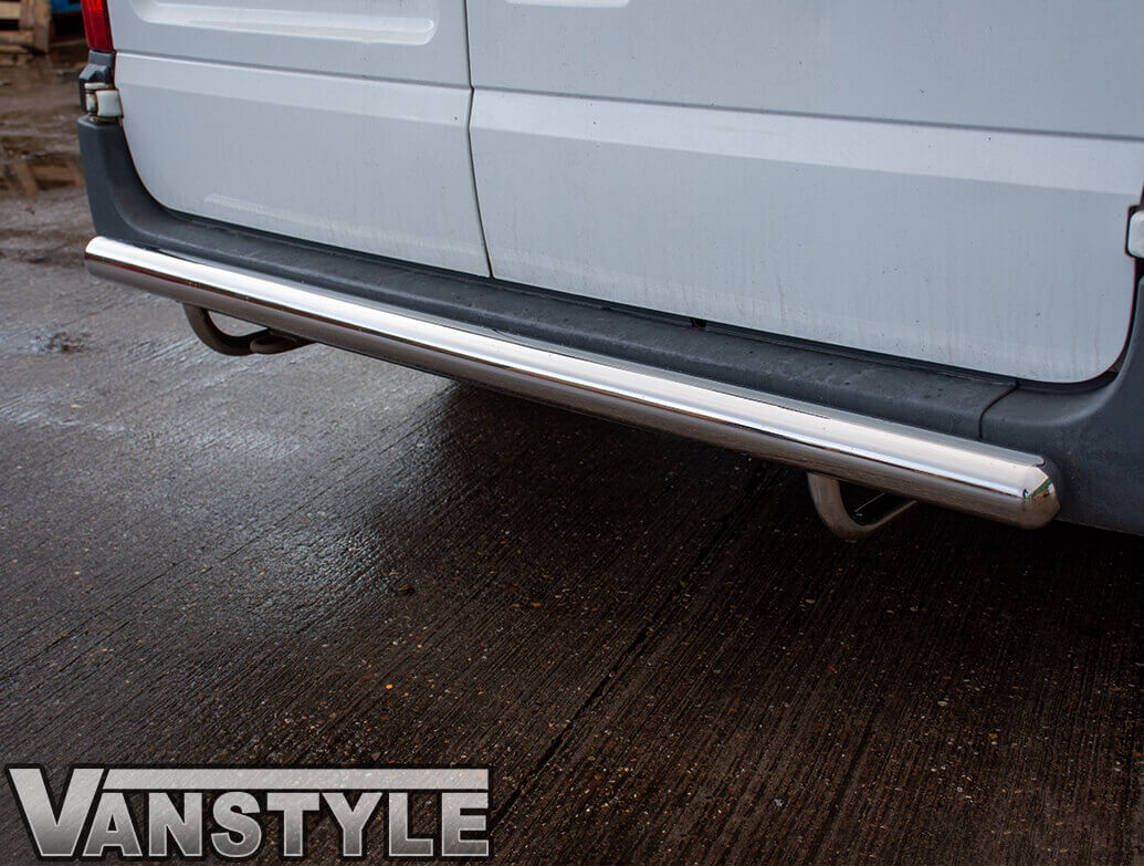70MM Stainless Steel Rear Bash Bar - Ford Transit MK6 MK7 FWD - Vanstyle