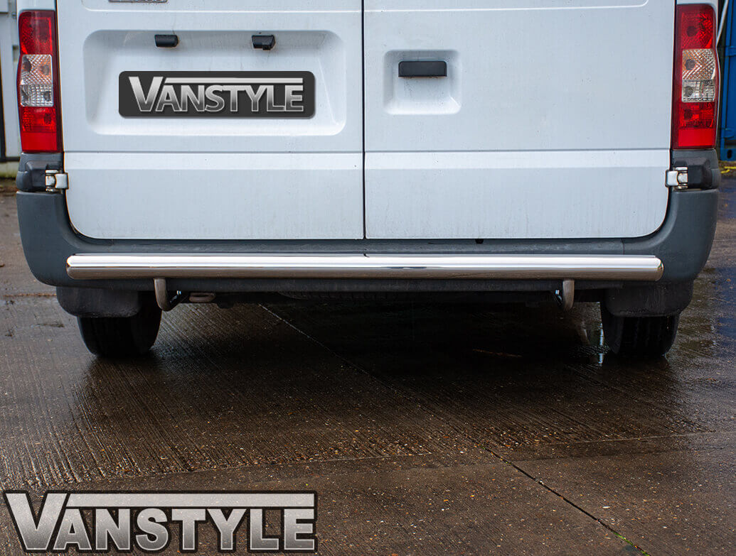 70MM Stainless Steel Rear Bash Bar - Ford Transit MK6 MK7 FWD - Vanstyle