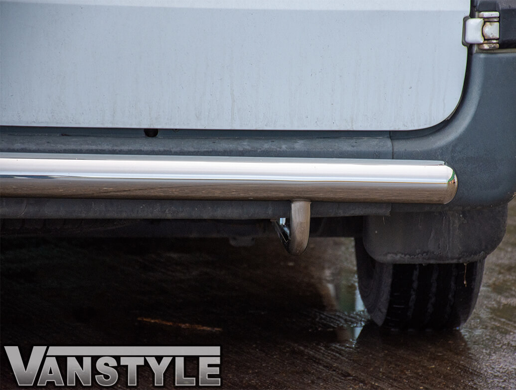 70MM Stainless Steel Rear Bash Bar - Ford Transit MK6 MK7 FWD - Vanstyle
