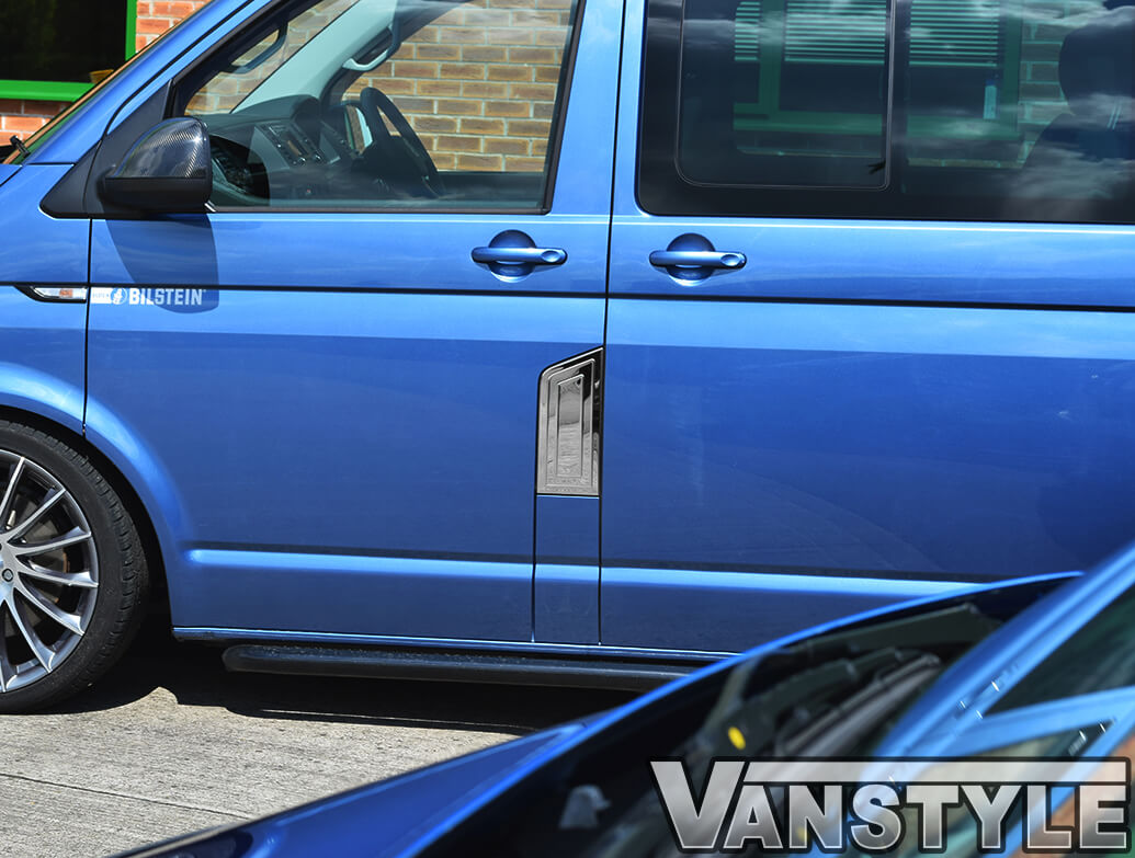 VW T6 T6.1 TRANSPORTER FUEL FILLER FLAP COVER STAINLESS STEEL POLISHED ...