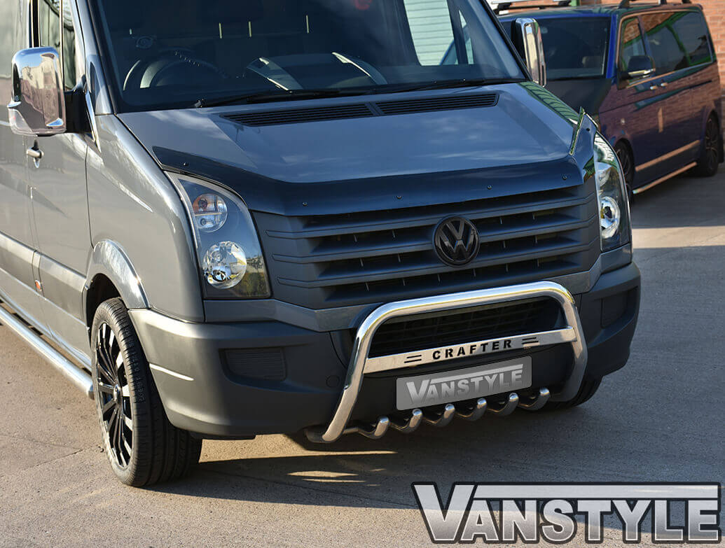 VW Replacement Front Gloss Black Badge - Crafter 2012-2016 - Vanstyle