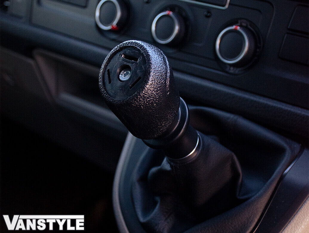 6 Speed Black Chrome Gear Knob Cap - VW T5 T6 - Vanstyle