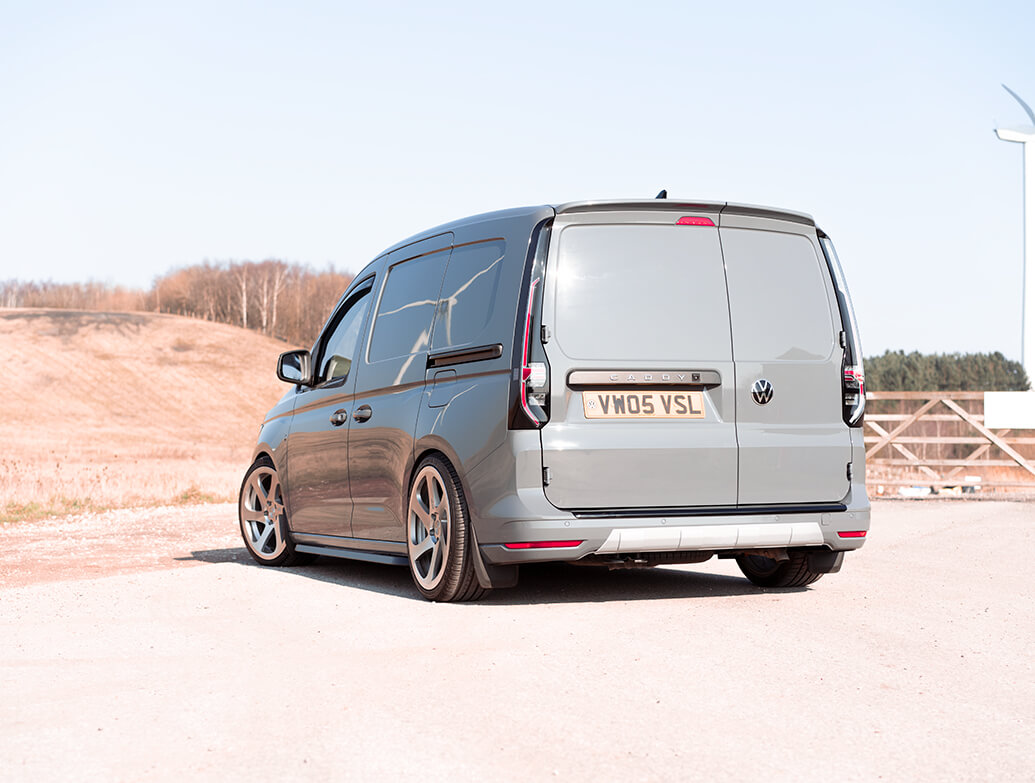 Silver ABS Rear Skid Plate - VW MK5 Caddy 2021 - Vanstyle