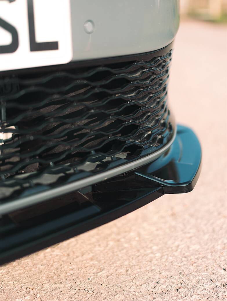 3-Piece ABS Gloss Black Front Lower Splitter - Caddy Cargo MK5 - Vanstyle