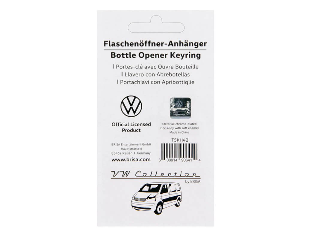 VW T5 Bottle Opener Key Ring - Various Finishes - Vanstyle