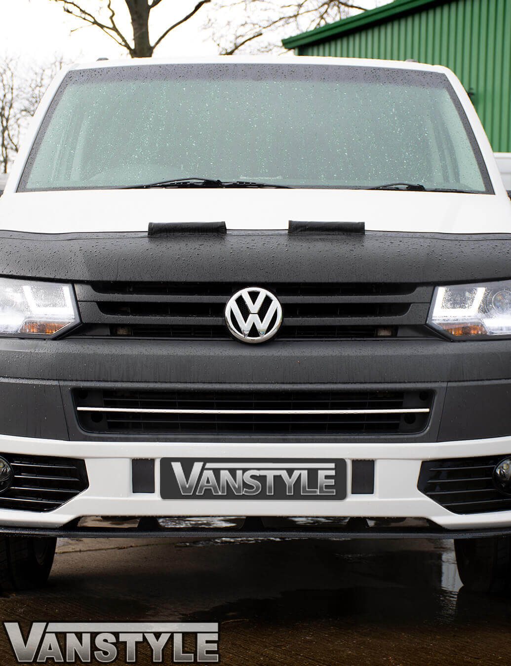 VW T5 10-15 Sportline Style Front Spoiler Lower Splitter - Vanstyle