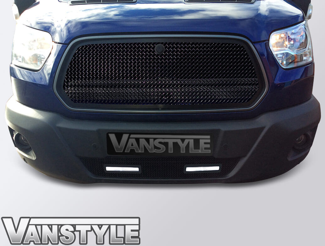 Ford Transit MK8 2014-2019 Black Upper Black Lower DRL Lower - Vanstyle