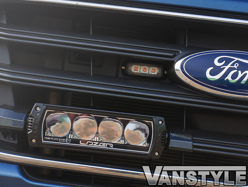 FORD TRANSIT CUSTOM 18> LAZER LIGHT TRIPLE-R 750 LED SPOT LAMPS PAIR ...