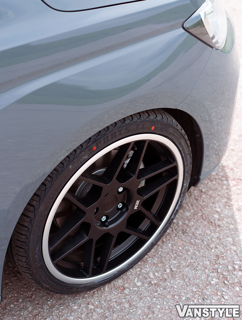 3SDM 0.09 Matte Black 19 Alloy Wheel Tyre Set - 5x112 - Vanstyle