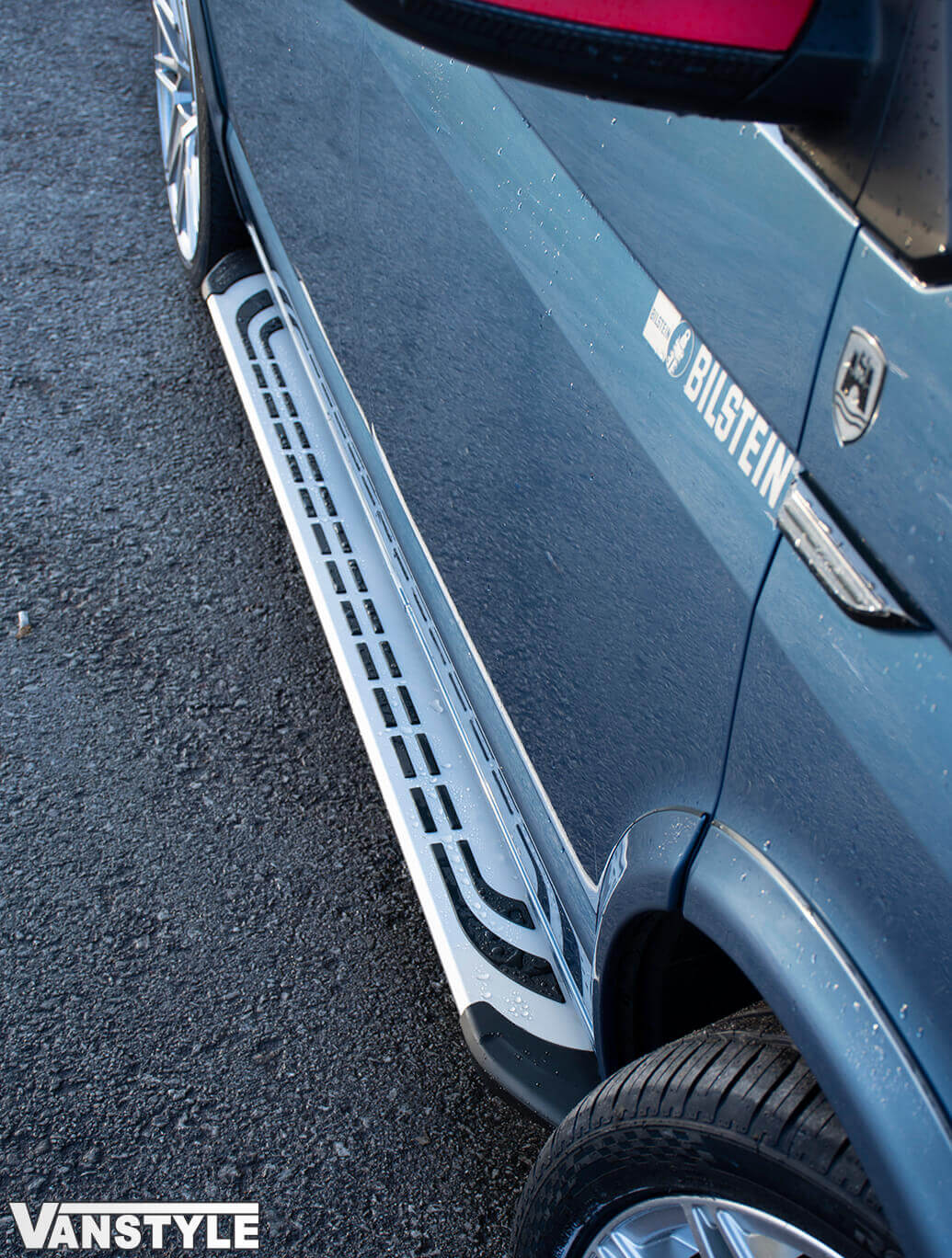 FITS VW T6.1 TRANSPORTER 2019> SWB SILVER SIDE STEPS THORESBY RUNNING ...