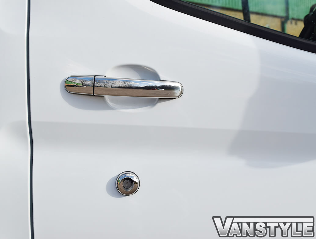 Ford Transit MK8 Stainless Steel Door Handle Covers - Vanstyle