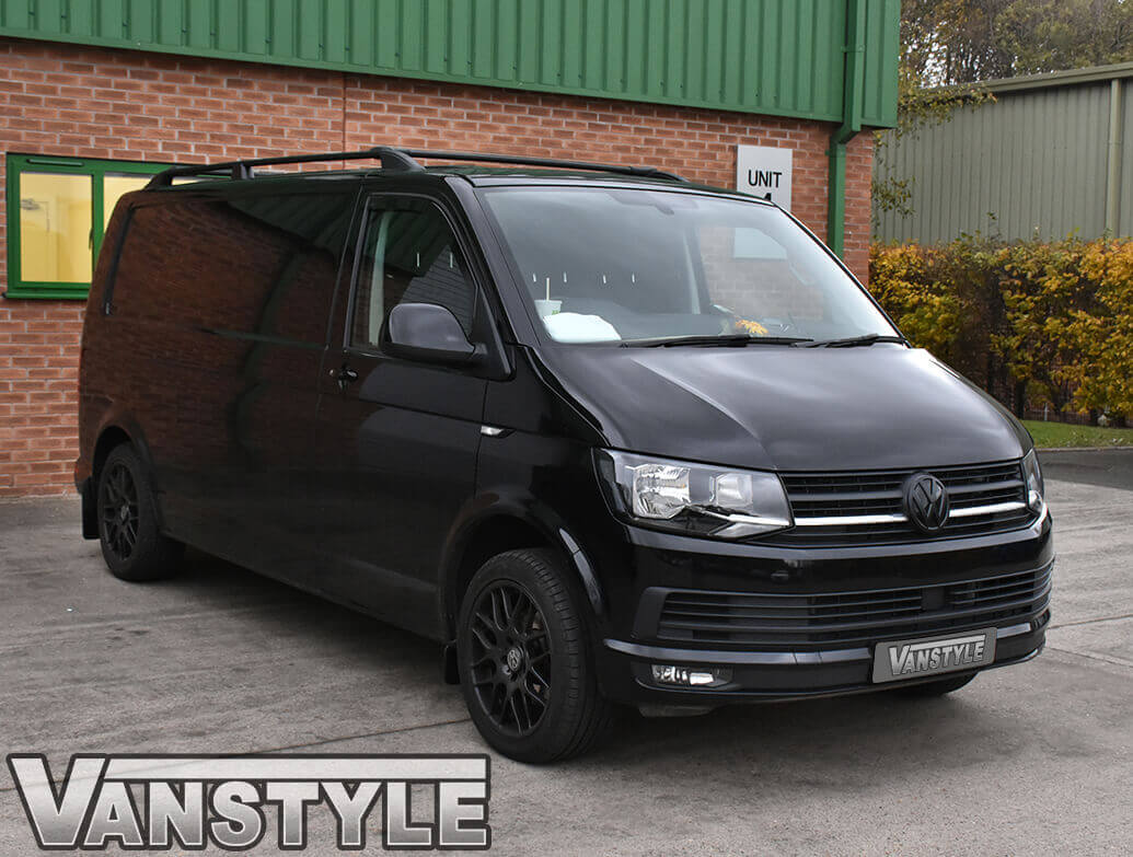 VW T5 T6 SWB Black Roof Bars Cross Bar Set Vanstyle VW T5 T6 SWB Black Roof Bars Cross Bar Set Vanstyle