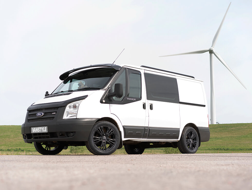 Side Window Wind Deflectors - Ford Transit Mk6 7 00 13 - Vanstyle