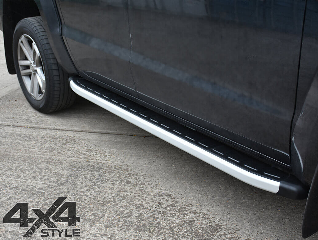 Clumber Style Aluminium Side Steps - VW Amarok 2010 - Vanstyle