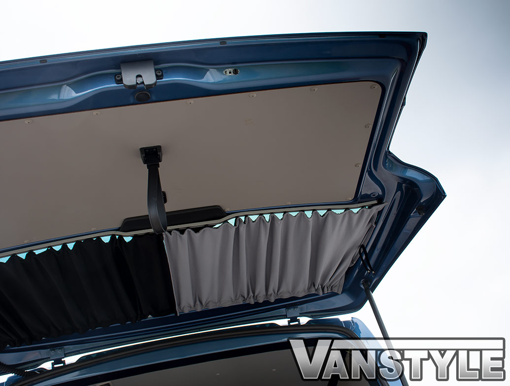 Tailored Blackout Curtain - Black - Tailgate Window - VW T5 T6 - Vanstyle