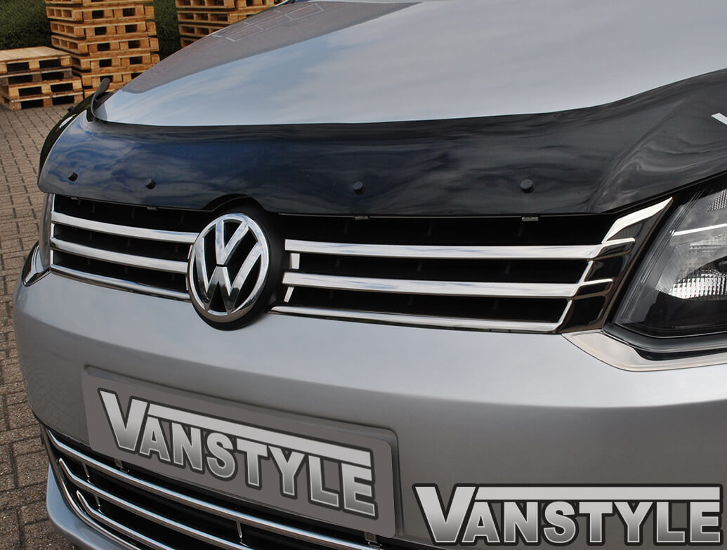 Gloss Black Acrylic Bonnet Deflector - VW Caddy Maxi 10 15 - Vanstyle
