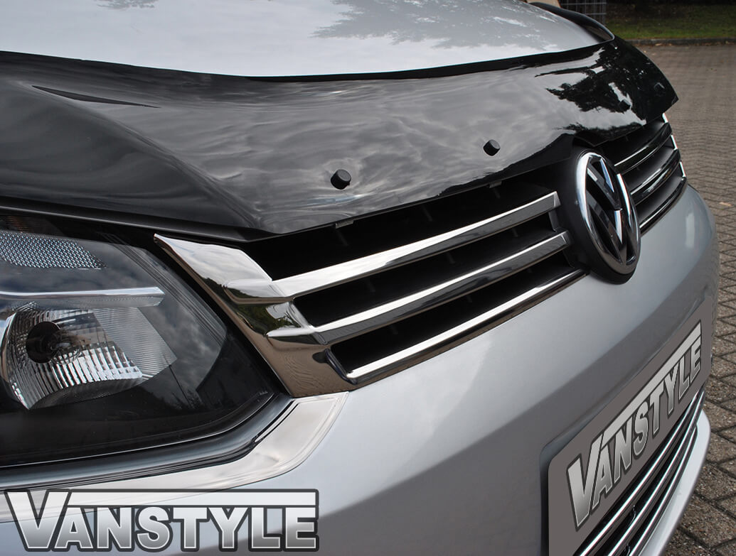 Gloss Black Acrylic Bonnet Deflector - VW Caddy Maxi 10 15 - Vanstyle