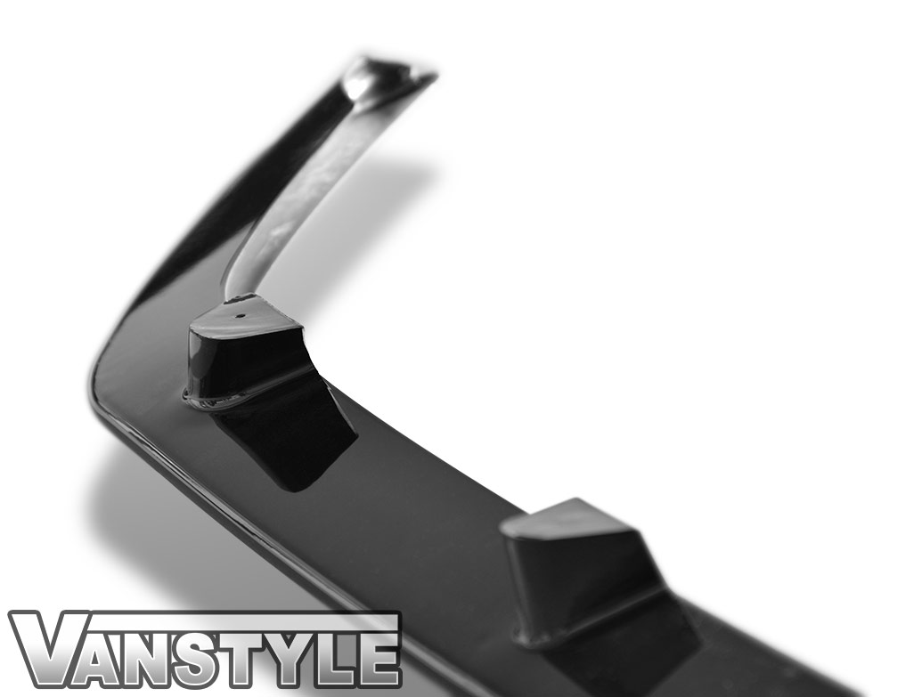 FORD TRANSIT CUSTOM 2018> SPORT STYLE LOWER FRONT SPLITTER BLACK LIP ...