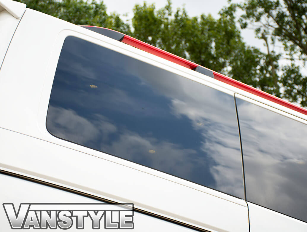 VW T5 2003-15 SWB OS DRIVERS SIDE SMOKED PRIVACY TINT REAR QUARTER ...