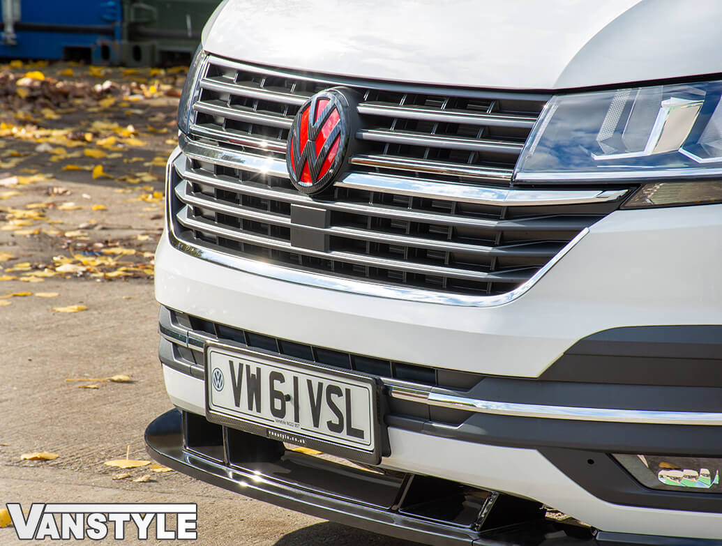 Polished Stainless Steel Front U Formed Grille Trim - VW T6.1 - Vanstyle