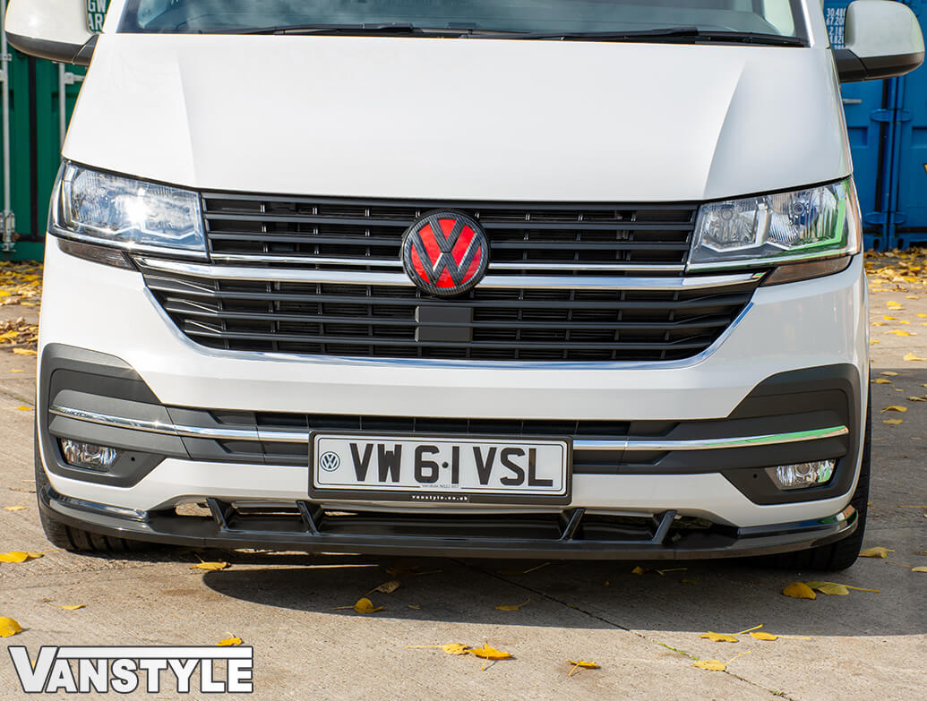 Polished Stainless Steel Front U Formed Grille Trim - VW T6.1 - Vanstyle