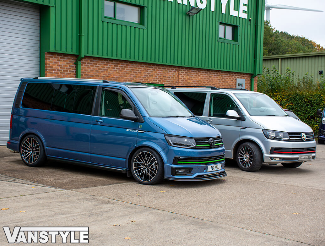 Silver Aluminium Flush Roof Bars - VW T5 T6 03 LWB - Vanstyle