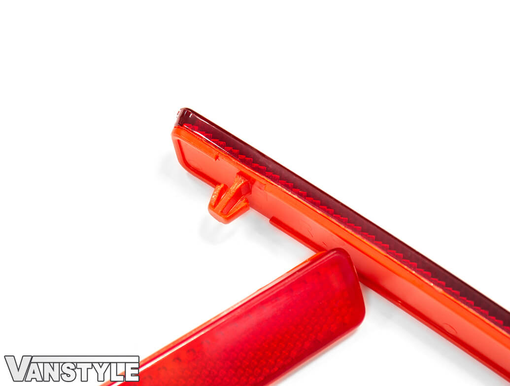 Red Rear Light Reflectors Pair - VW T5 03 09 - Vanstyle