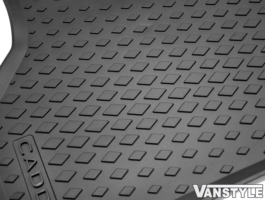Genuine VW OE 2PC Rear Rubber Mats - VW Caddy MK5 2021 - Vanstyle