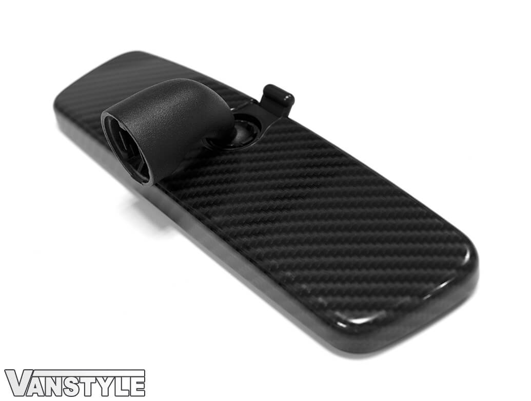 Genuine VW Carbon Fibre Effect Rear View Mirror - Caddy Crafter - Vanstyle