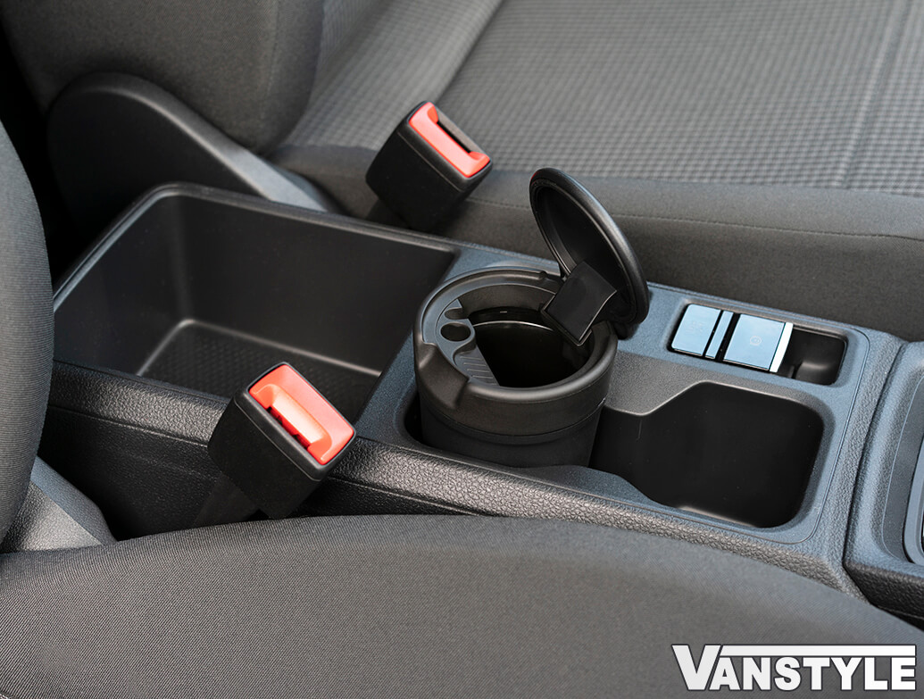 Genuine VW Black Cup Holder Ashtray - VW Caddy Mk5 2021 - Vanstyle