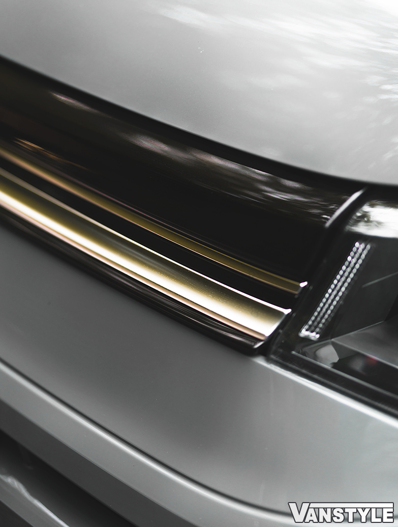 Genuine VW Satin Chrome Gloss Black Grille - VW MK5 Caddy - Vanstyle