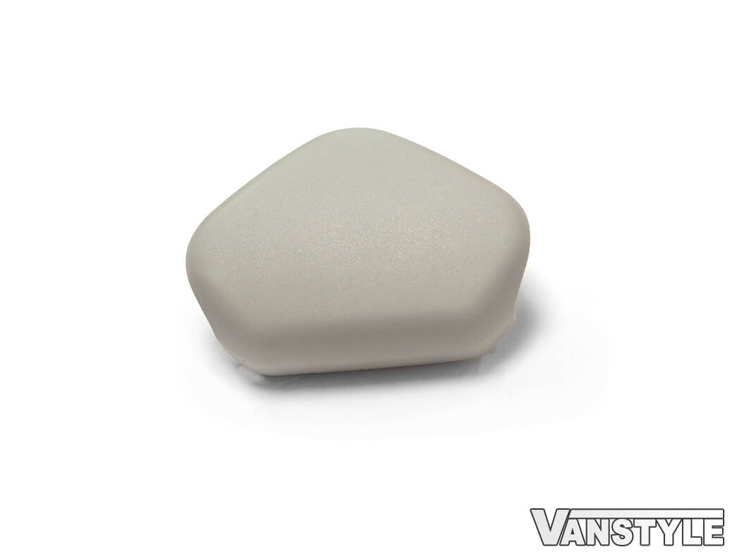 Genuine VW Pearl Grey Seat Belt Cap Cover 3pc - VW T5 T6 - Vanstyle