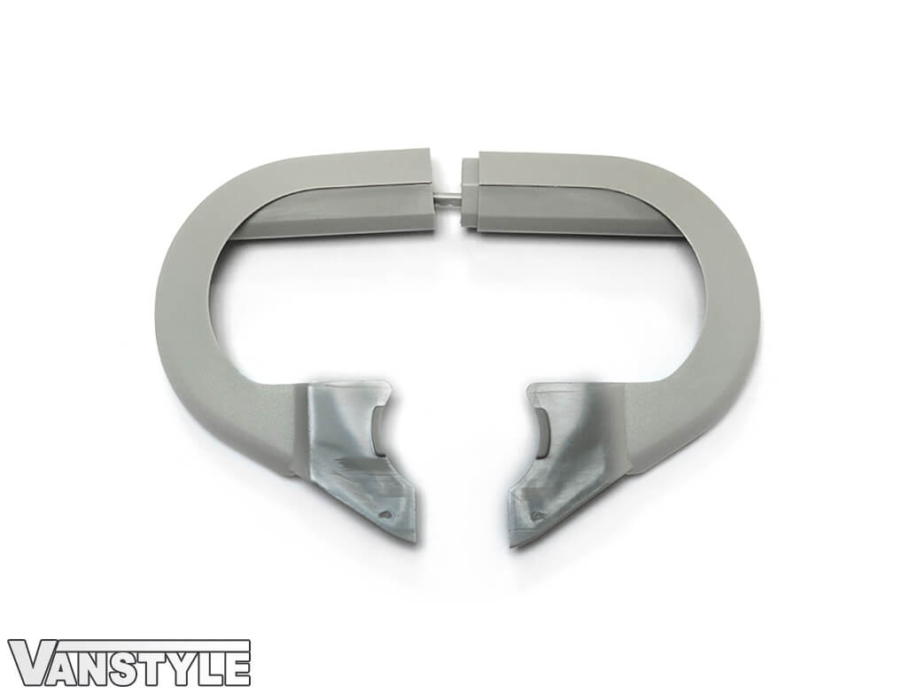 Genuine VW Pearl Grey Seat Belt Cap Cover 3pc - VW T5 T6 - Vanstyle