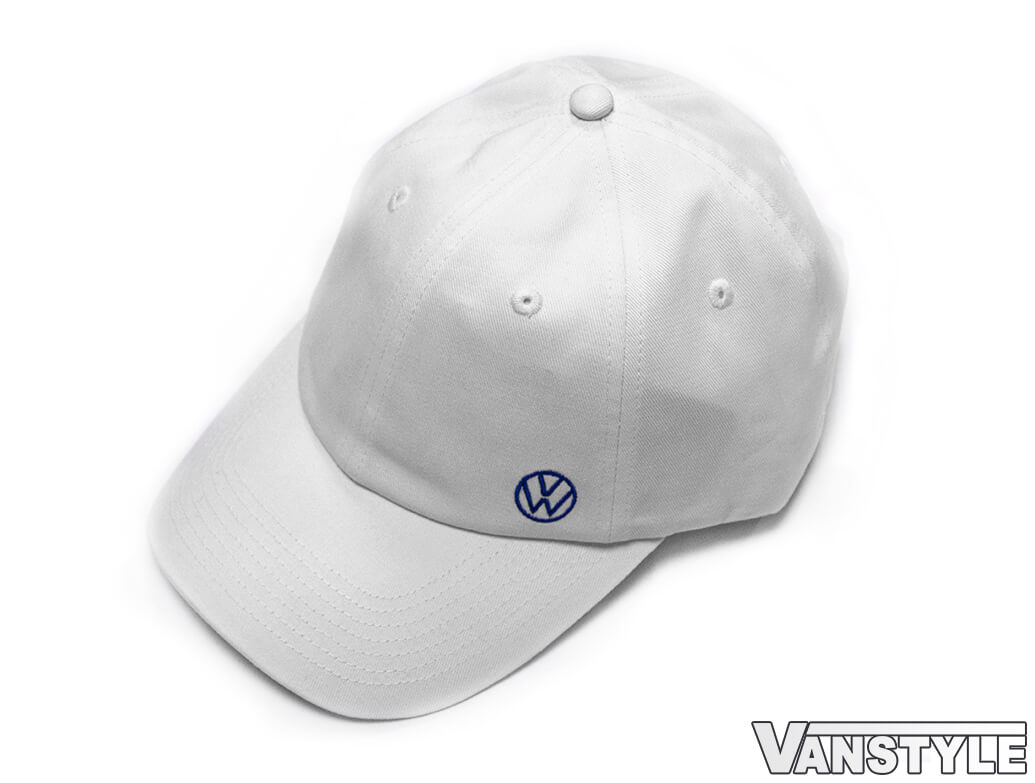 Genuine VW White Baseball Cap - One Size - Vanstyle